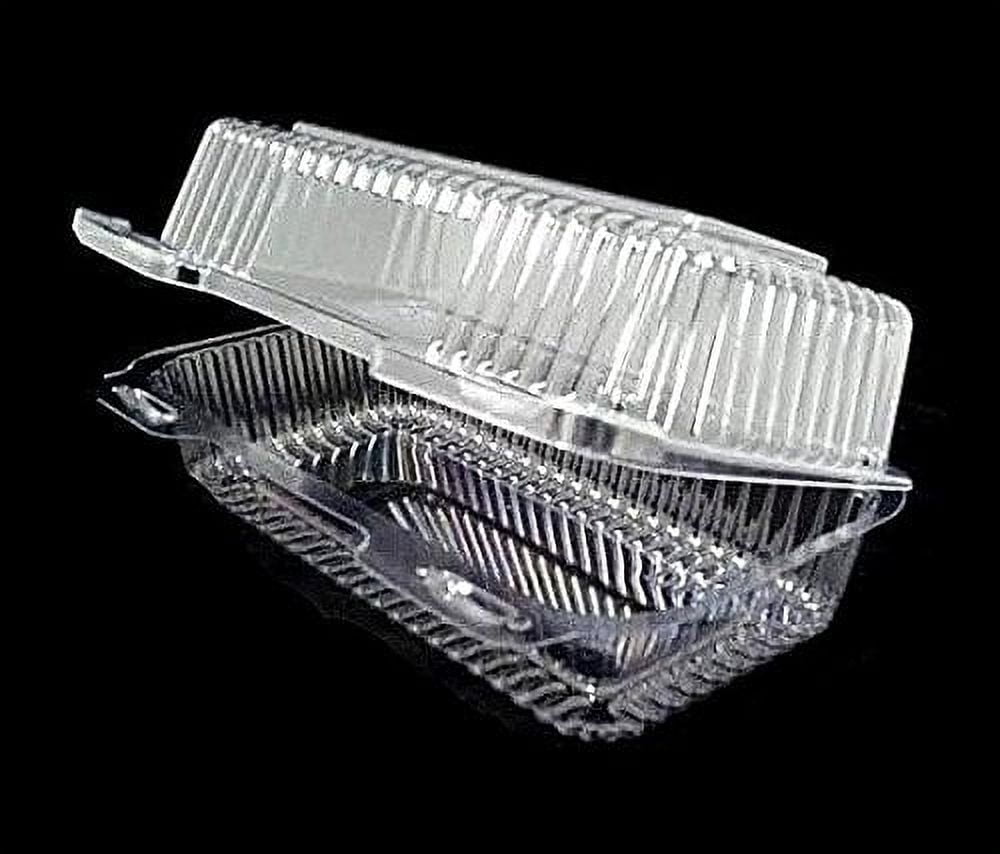 Durable Packaging 9" x 5" x 3" Clear Hinged Plastic Food Sandwich Take ...