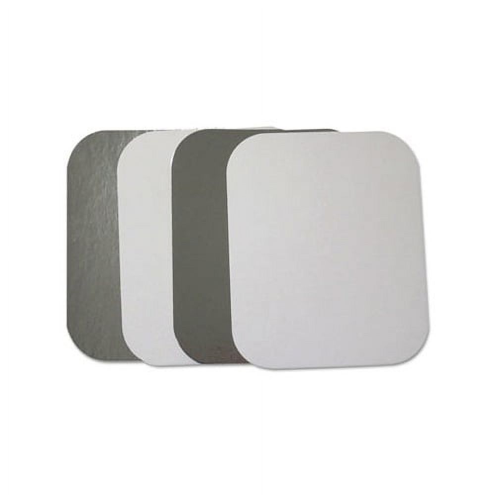 Durable Packaging Flat Board Lids, For 1 lb Oblong Pans, Silver, 1,000 ...