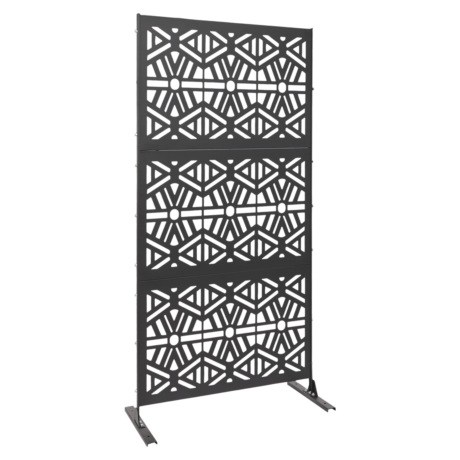 Durable Patio Privacy Screen, High-Quality Steel Divider, Space-Saving ...