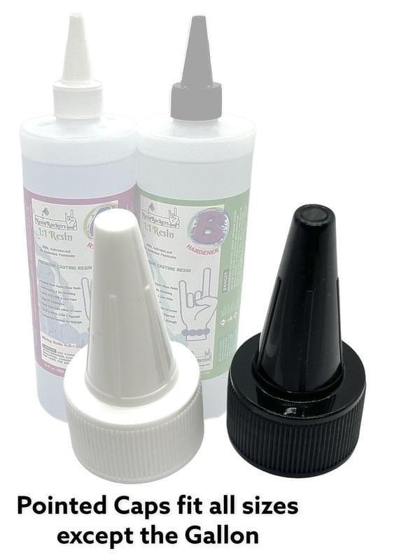 Durable Plastic Clear Easy Pour Pointed Caps Set for Epoxy Resin ...