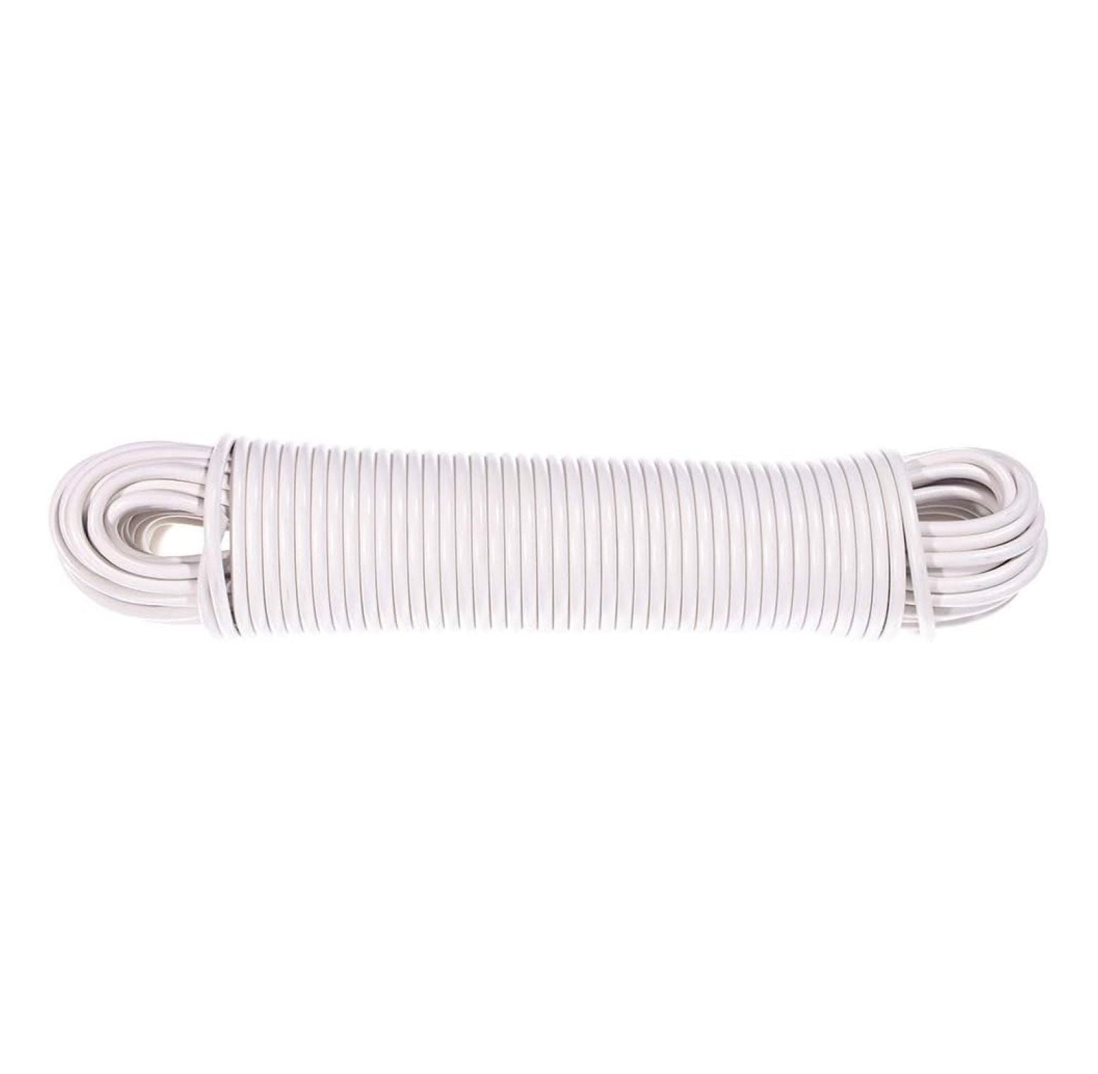 Durable Plastic Clothesline, 7/32 Inch, 100 Feet, White - Walmart.com