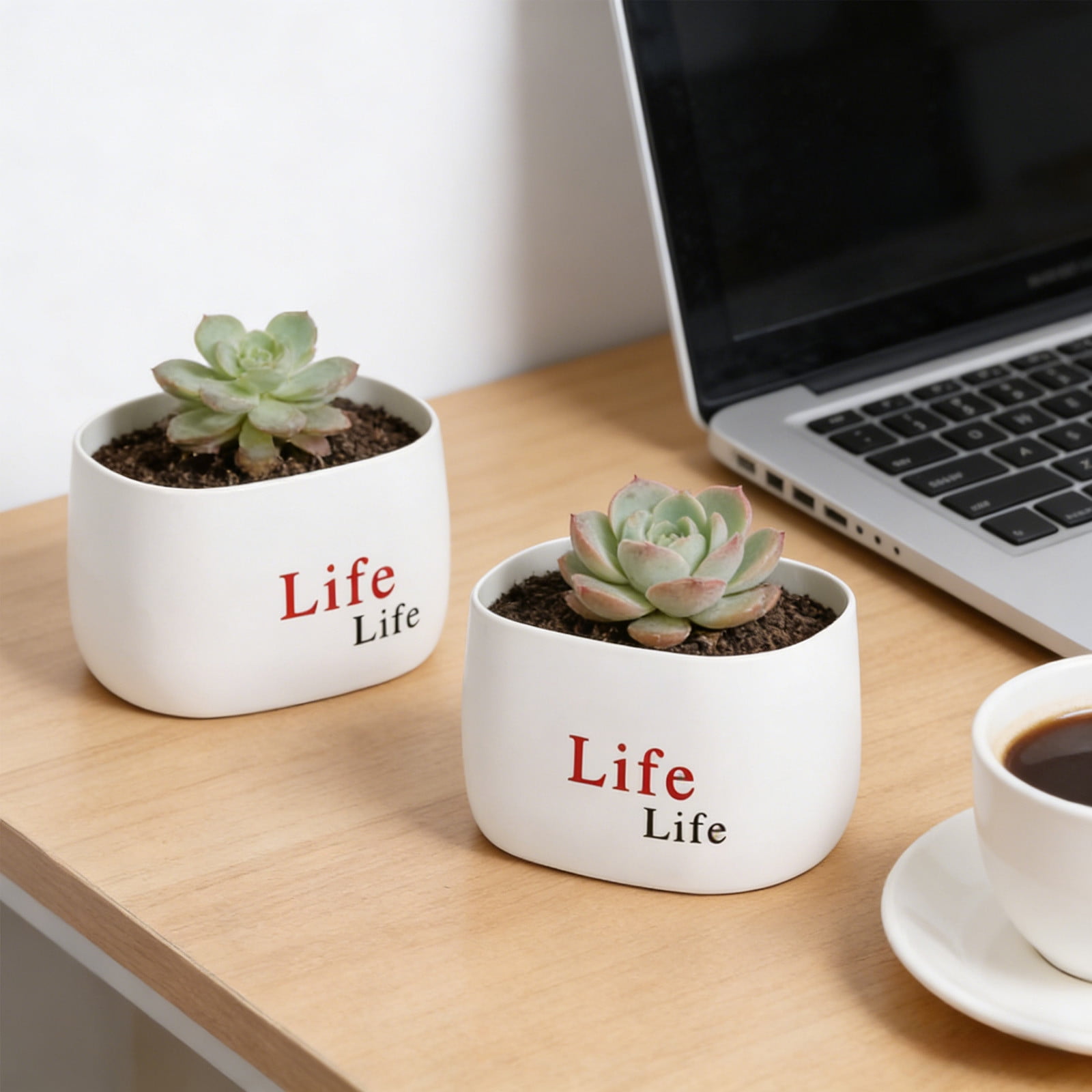 Durable Plastic Flower Pot, Round Thickened Planter with Drainage Holes ...