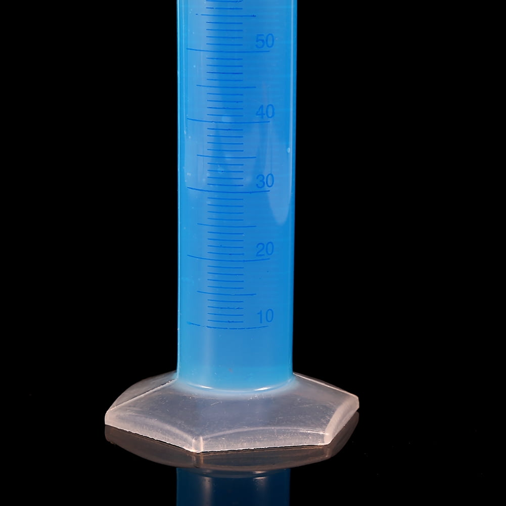 Durable Plastic Measuring Cylinder, 100ml Graduations, Tapered Spout ...