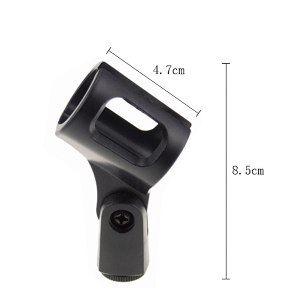 Durable Plastic Microphone Clip Clamp Wireless Handheld Holder Adapter ...