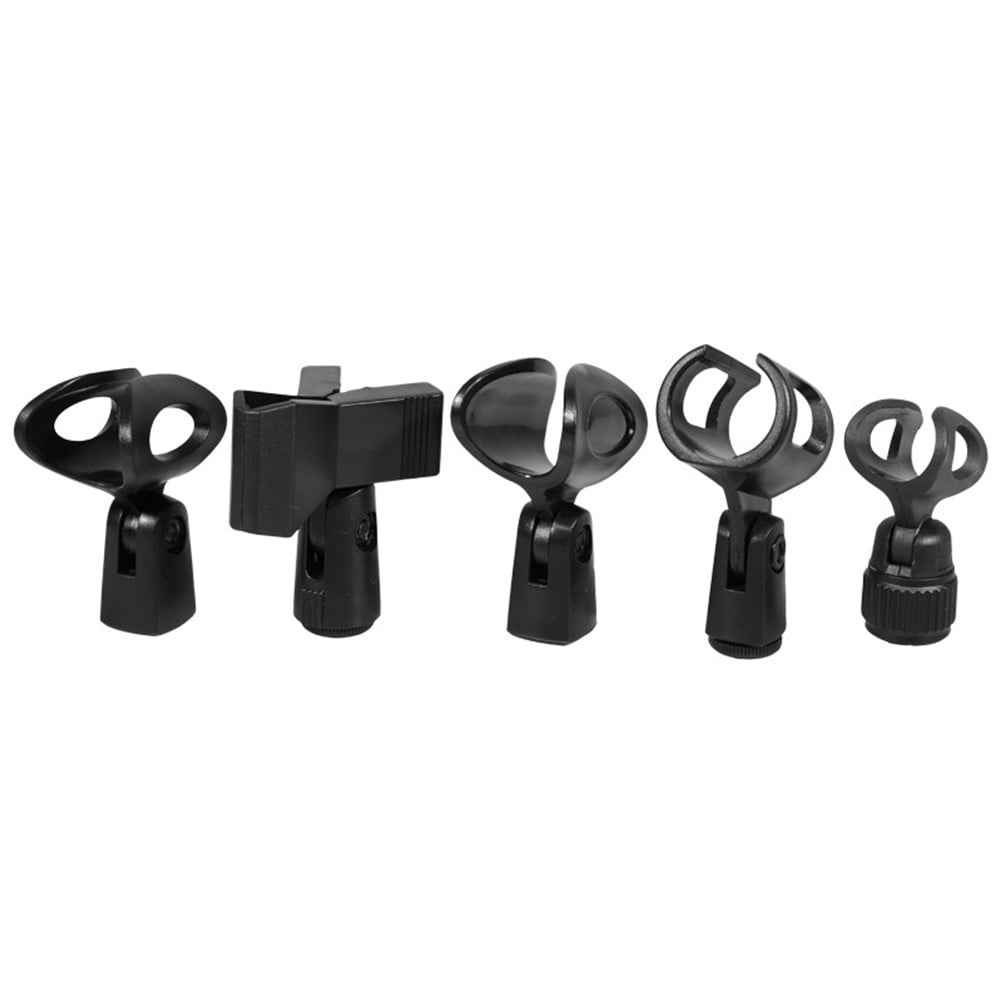 Durable Plastic Microphone Clip Clamp Wireless Handheld Holder Adapter ...