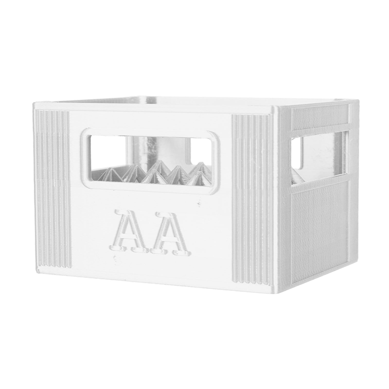 Durable Plastic Milk Crate Storage Bin with Handles, Stackable and ...