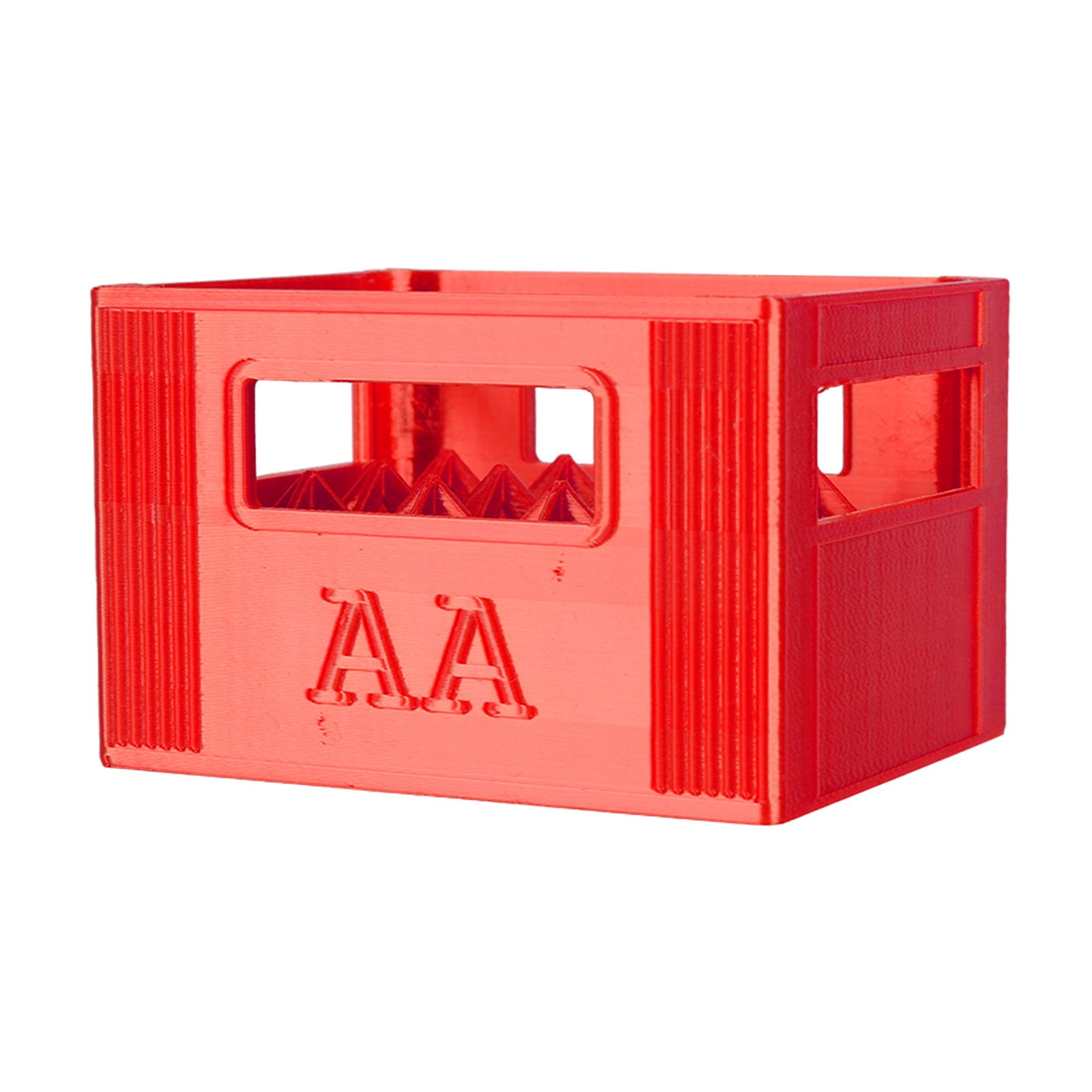 Durable Plastic Milk Crate Storage Bin with Handles, Stackable and ...