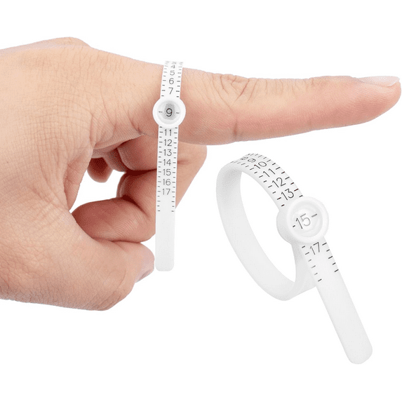 Durable Plastic Ring Sizer Measuring Tool with Magnifier, Reliable Ring ...