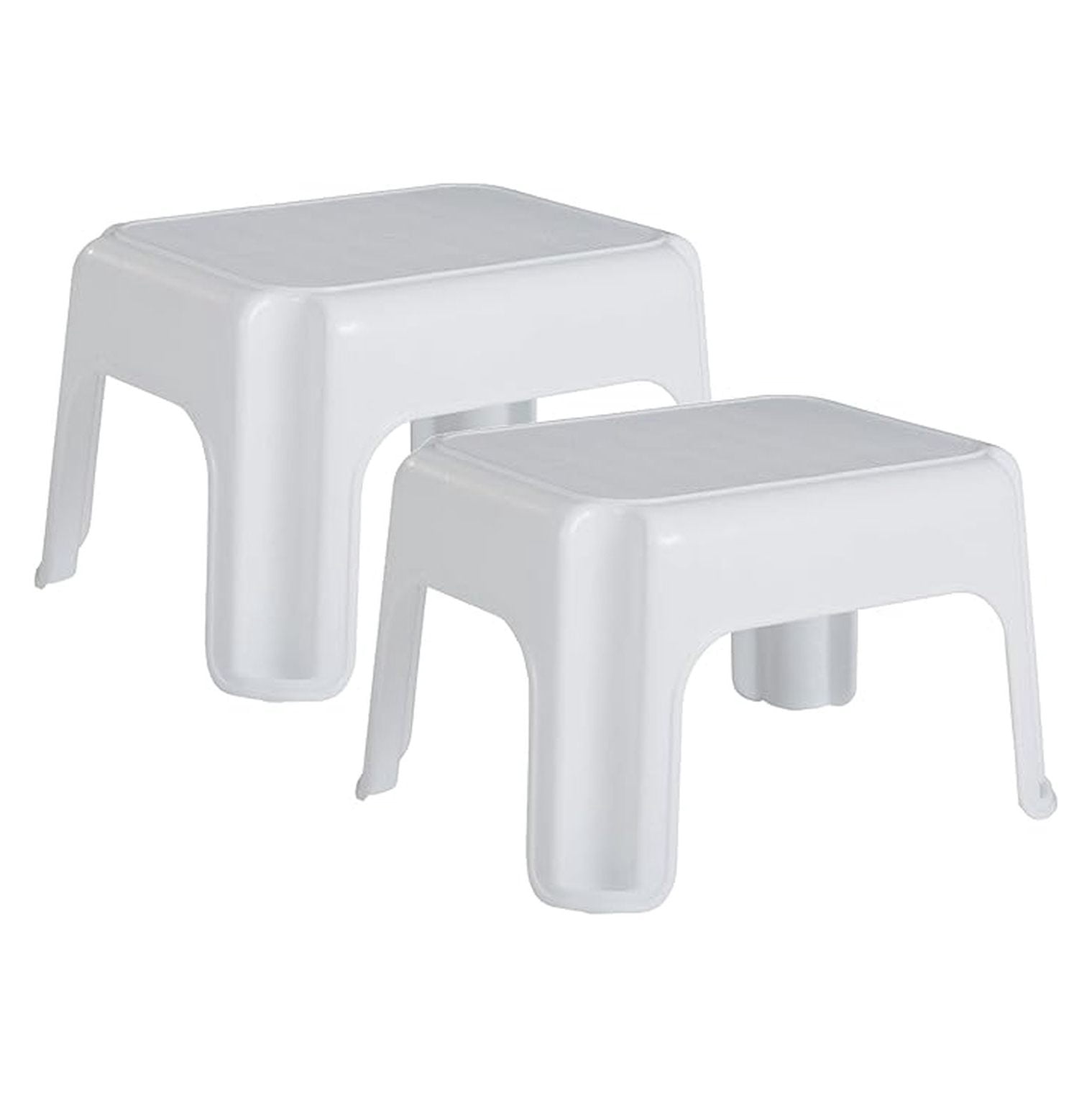 Durable Plastic Roughneck Step Stool w/ 300-LB Weight Capacity, White ...