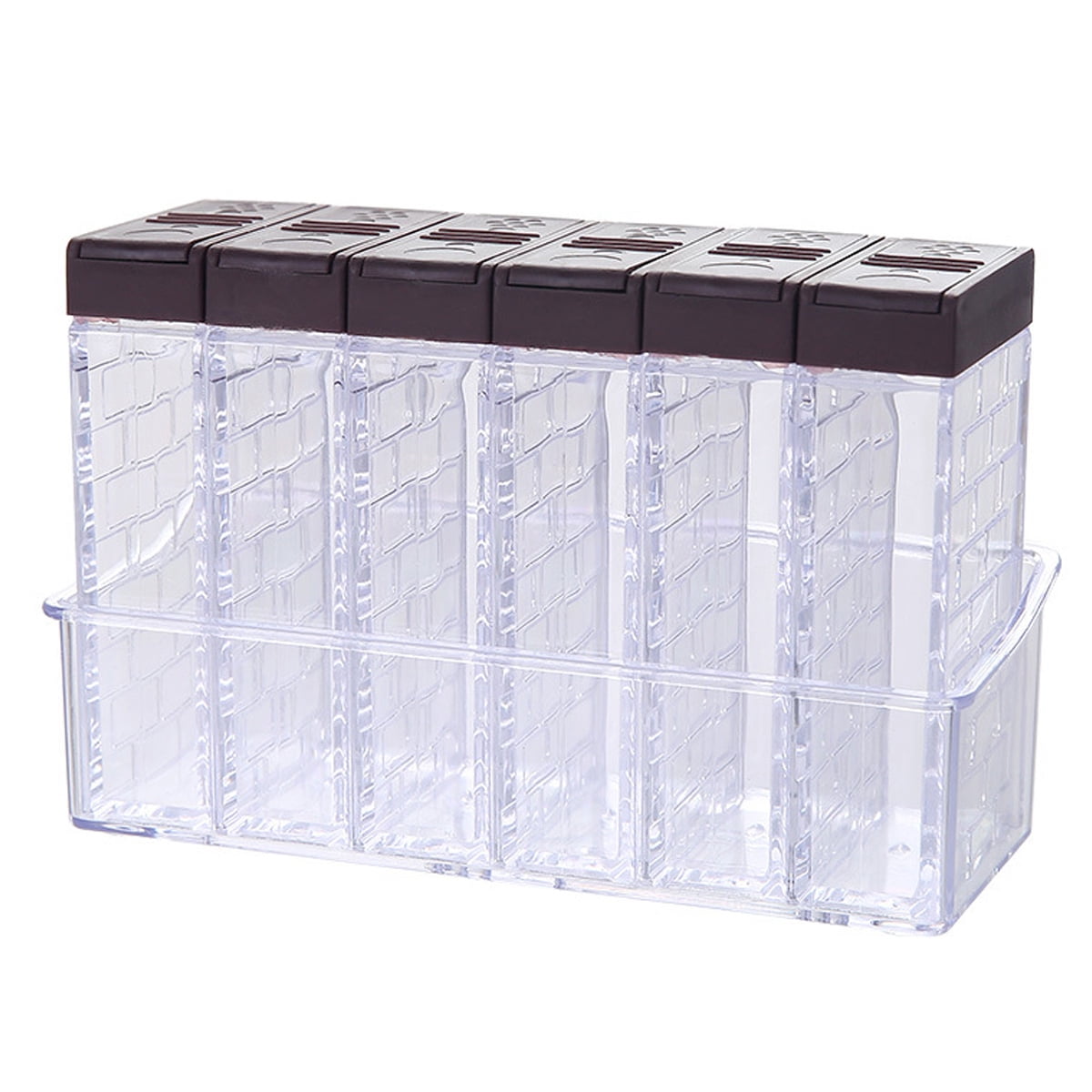 Durable Plastic Transparent Spice Storage, Clean and Tidy Seasoning ...