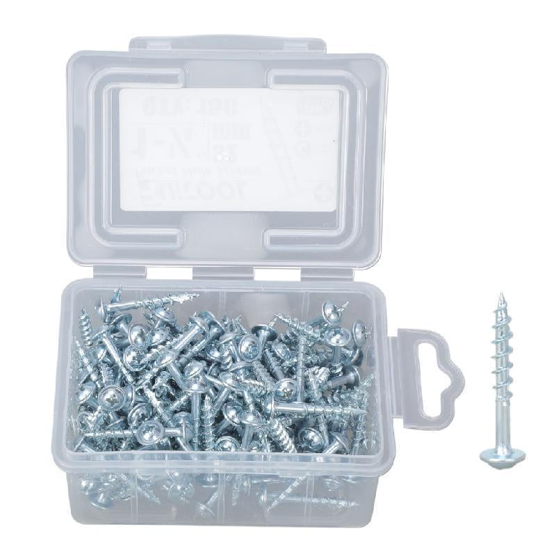 Durable Pocket-Hole Screw Kit for Cross Half-thread Self-tapping Screws ...