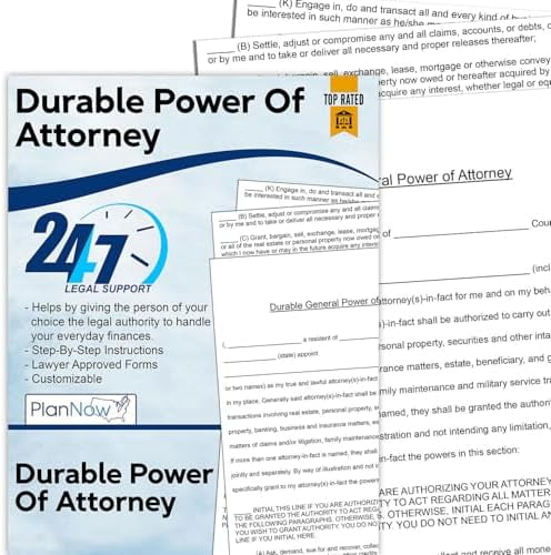 Durable Power of Attorney Do-it-Yourself Legal Form with Simple ...