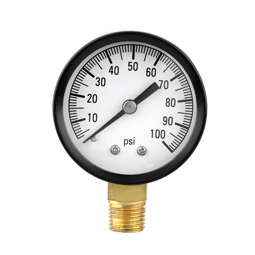 Durable Practical Pool Spa Filter Water Pressure Gauge Mini 0-100 1/4 ...