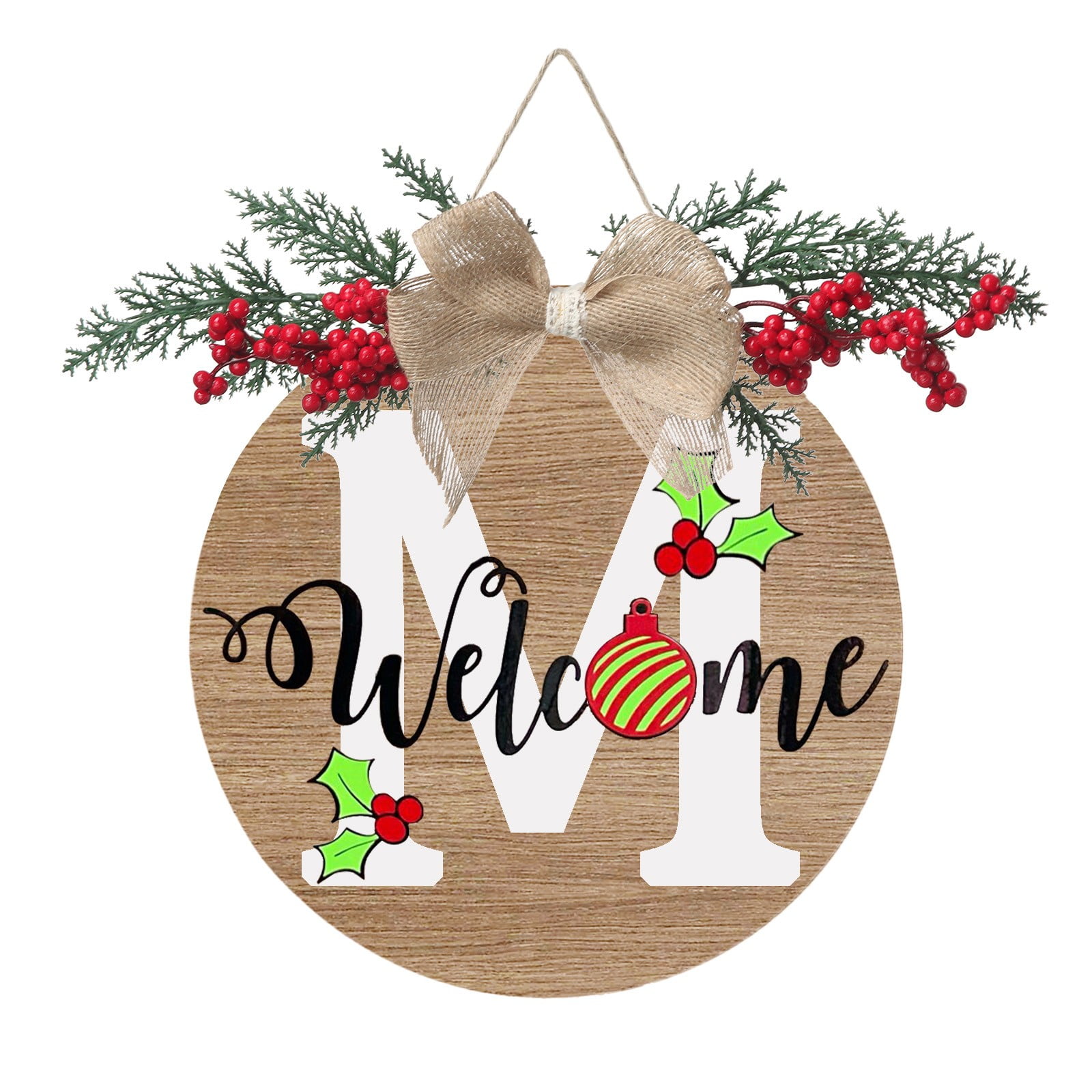 Durable Practicality Christmas Front Door Individual Christmas Sign ...