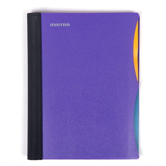 Mintra Durable Premium Spiral Notebook (2 Subject - Purple) - Fabric ...