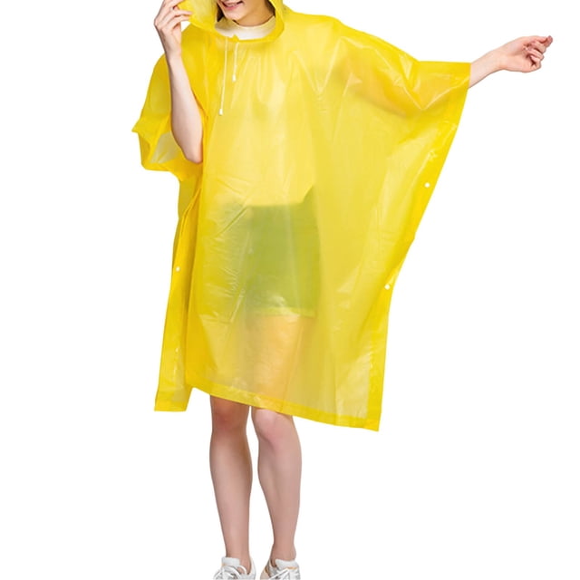 Raincoat - 1 Pack Heavy Duty Reusable Rain Ponchos for Adults with ...