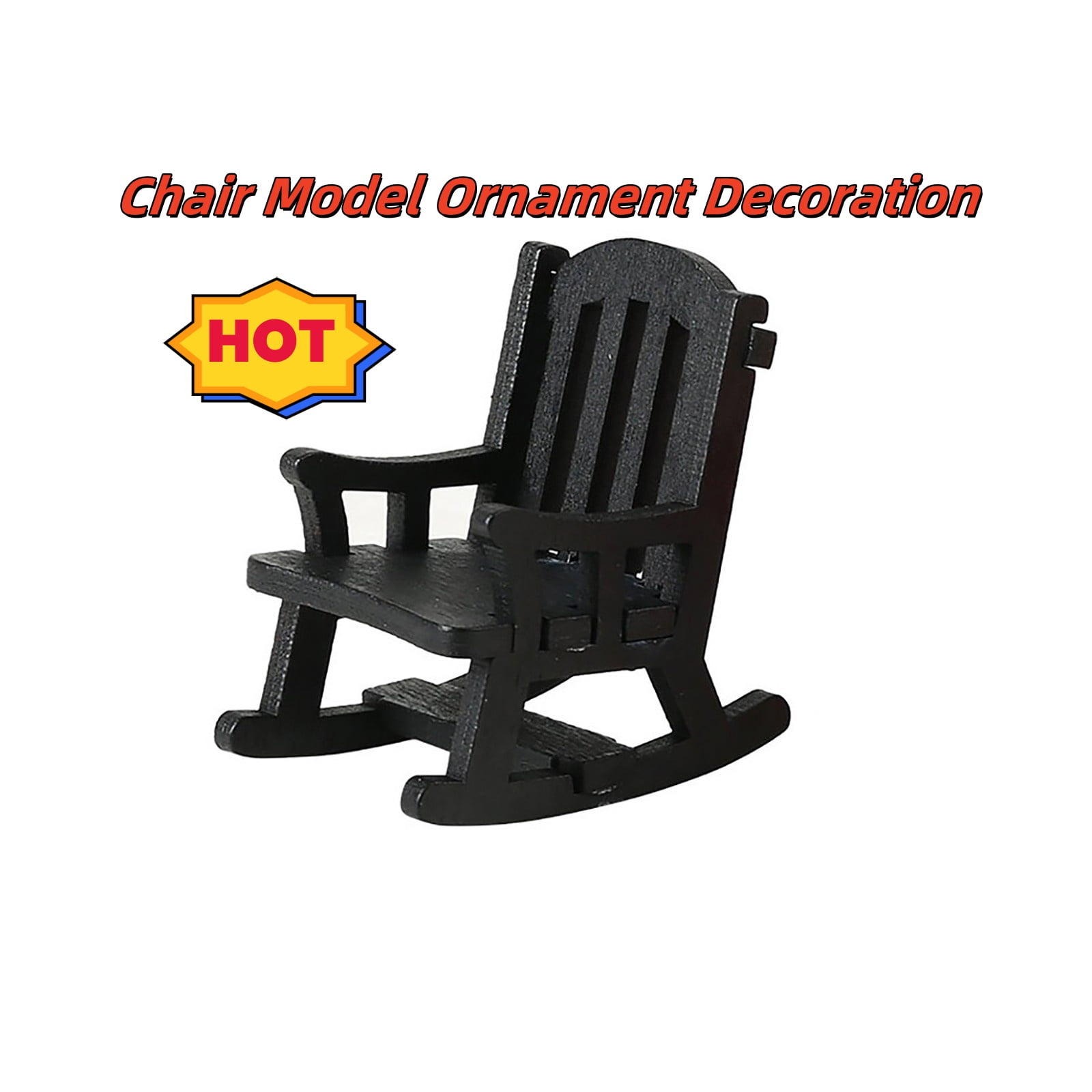 Durable Red Wooden Rocking Chair for Kids, Indoor & Outdoor Use, Safe ...