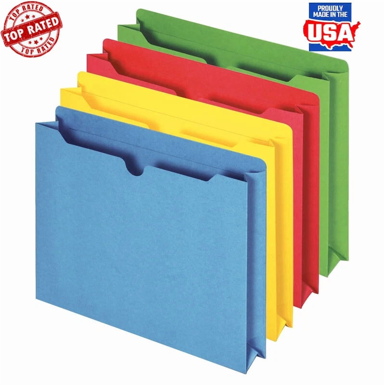 Durable Reinforced 2 In 10 Pack Expansion File Jackets Assorted Colors ...