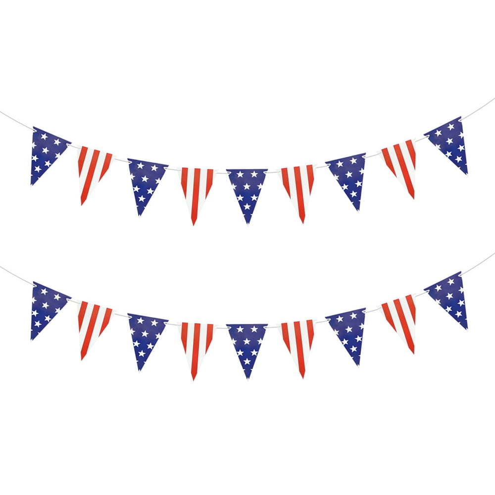 Durable Reusable Flags Red Blue White Banner, Pre-Strung American Flag ...