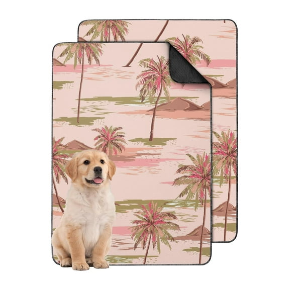 Durable Reusable Potty Pads for Dog Crates and Floors, Hawaiian Themed ...