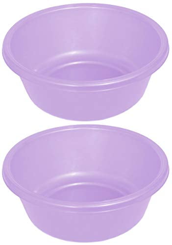 Durable Round Wash Basin - 7 Quart Family-Friendly Design (Purple ...