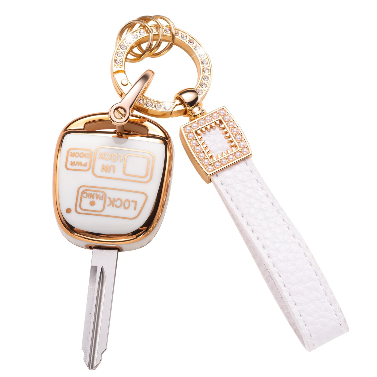 Durable Smart Key Fob Cover with Premium Keychain for Lexus ES GS LS SC ...