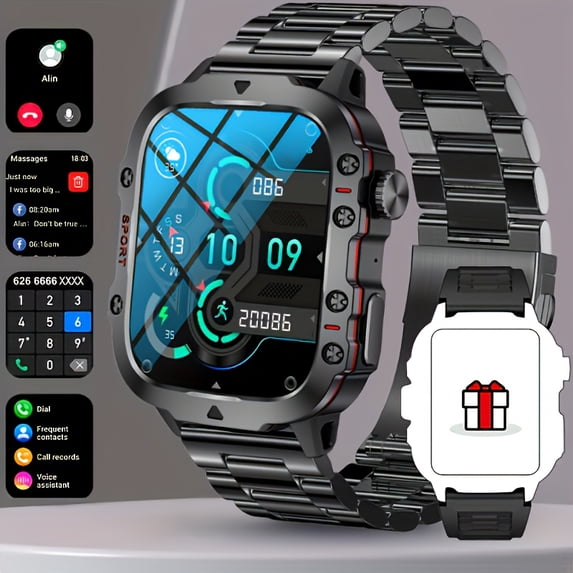Durable Smart Watch for Men with Wireless Calling, Waterproof Rating ...