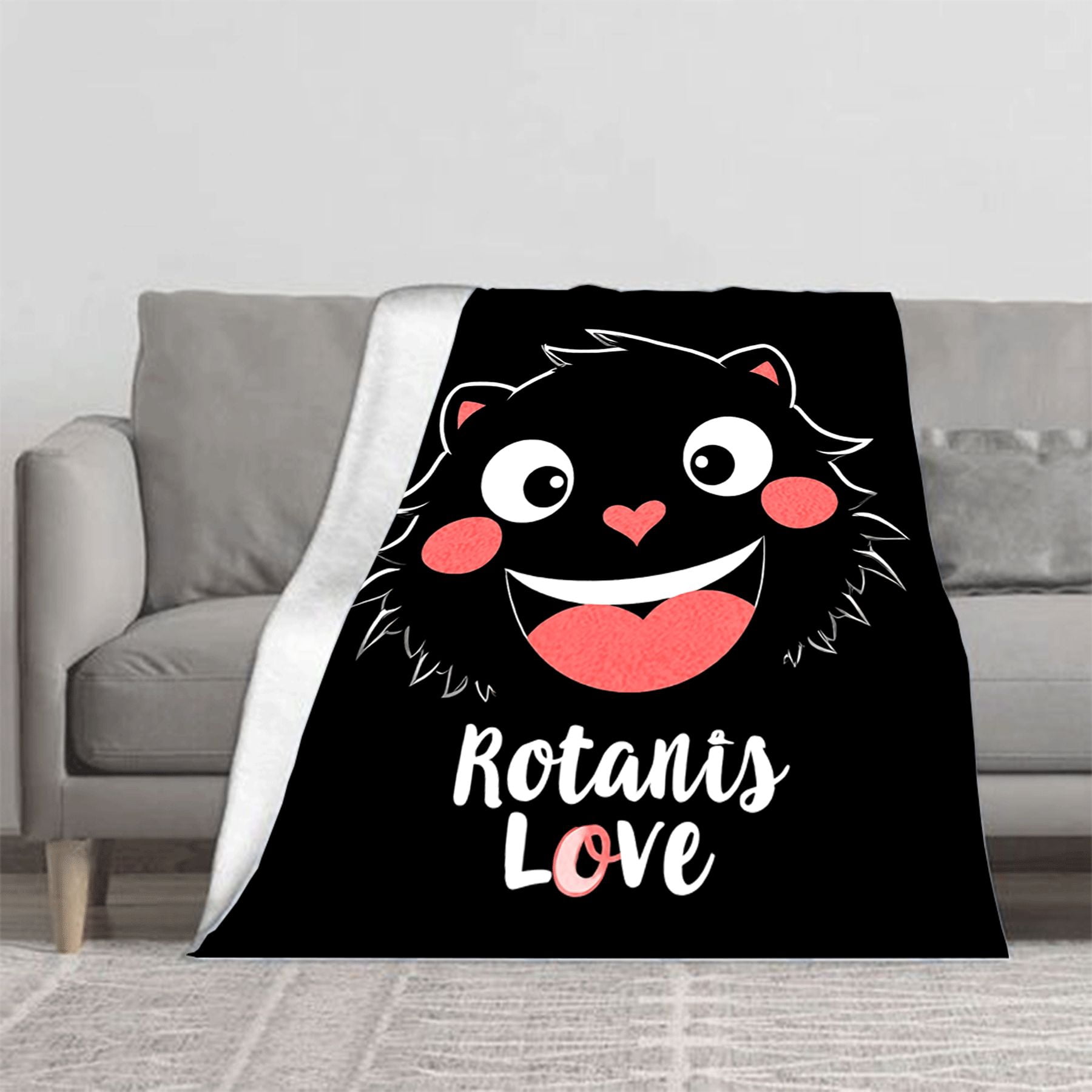 Durable Soft Flannel Blanket - Cozy Cartoon Cat Design Perfect for Sofa ...