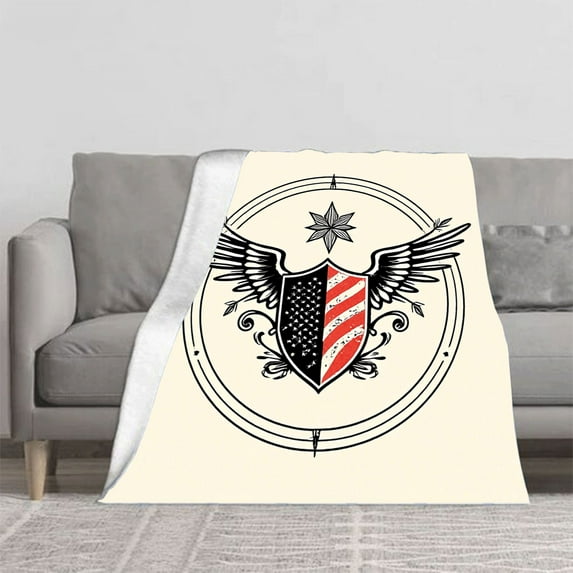 Durable Soft Flannel Blanket - Cozy Red & White Striped Design with ...