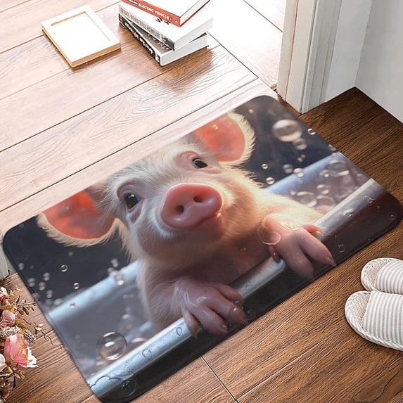 Durable Soft Front Door Welcome Mat, Indoor Outdoor Rubber Floor Mat ...