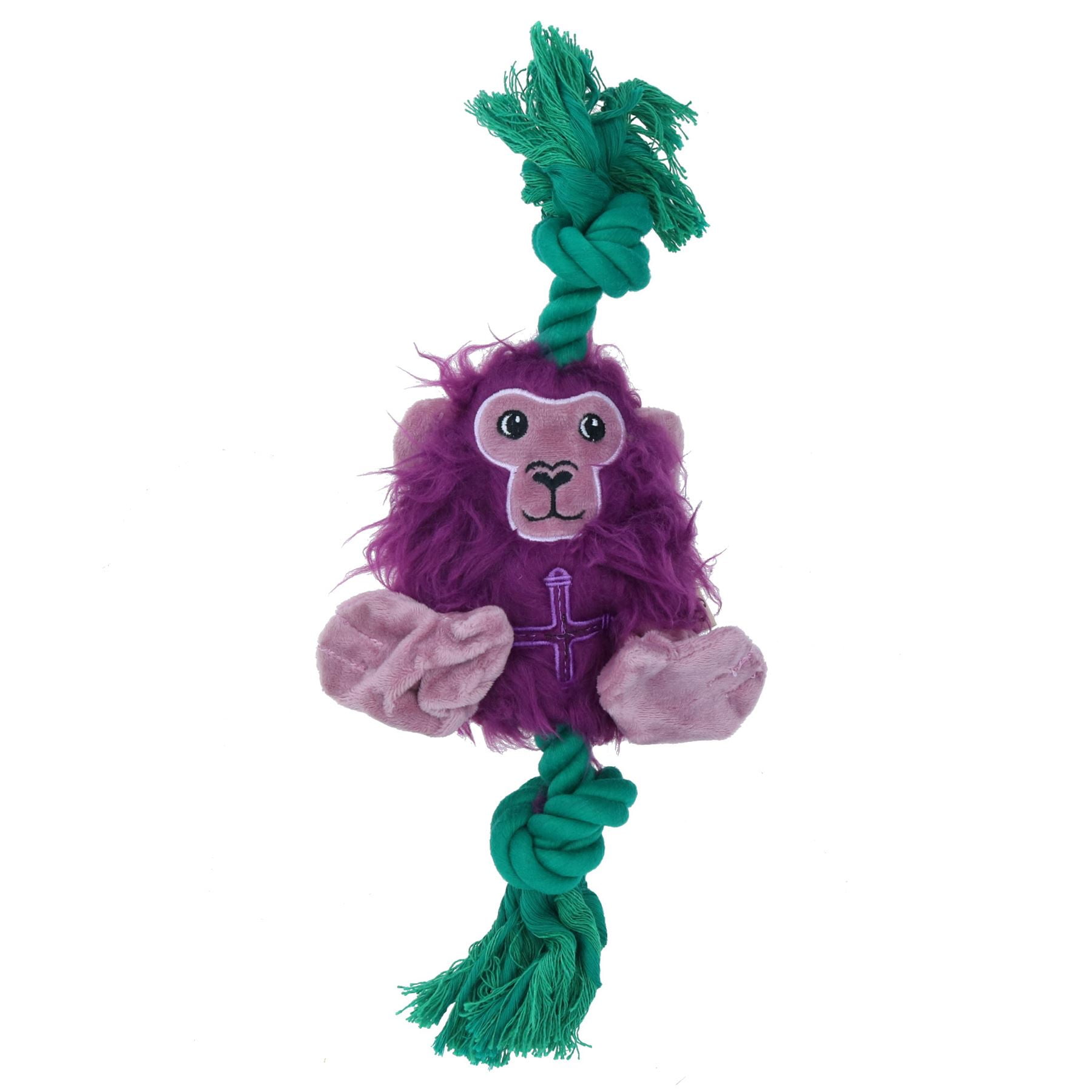 Durable Soft Safari Big Foot Monkey Knotted Internal Rope Play Toy Dog ...