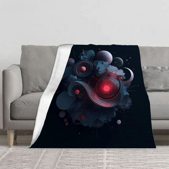 Durable Soft & Warm Flannel Blanket - Cozy Abstract Pattern Design for ...