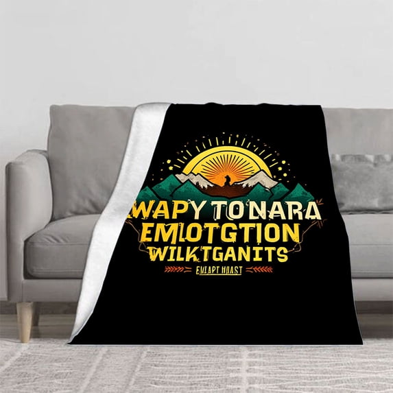 Durable Soft & Warm Flannel Blanket - Cozy Adventure Design with ...