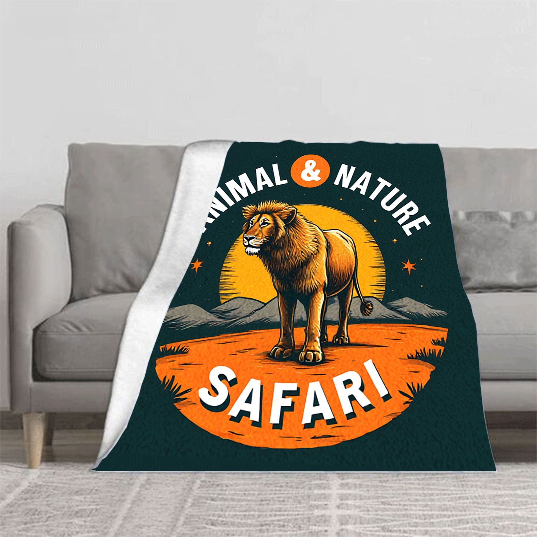 Durable Soft & Warm Flannel Blanket - Cozy Animal & Nature Design ...