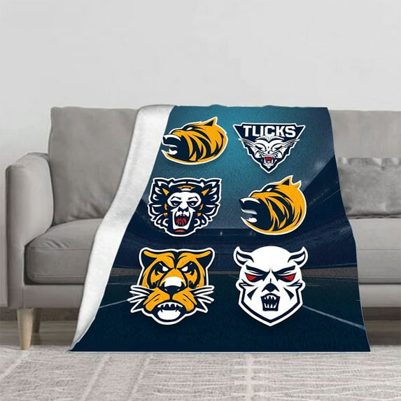 Durable Soft & Warm Flannel Blanket - Cozy Animal Print Design for Sofa ...