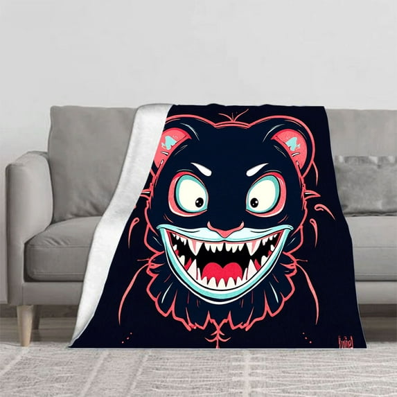 Durable Soft & Warm Flannel Blanket - Cozy Cartoon Creature Design ...