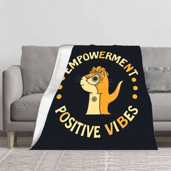 Durable Soft & Warm Flannel Blanket - Cozy Cartoon Fox Design for Sofa ...