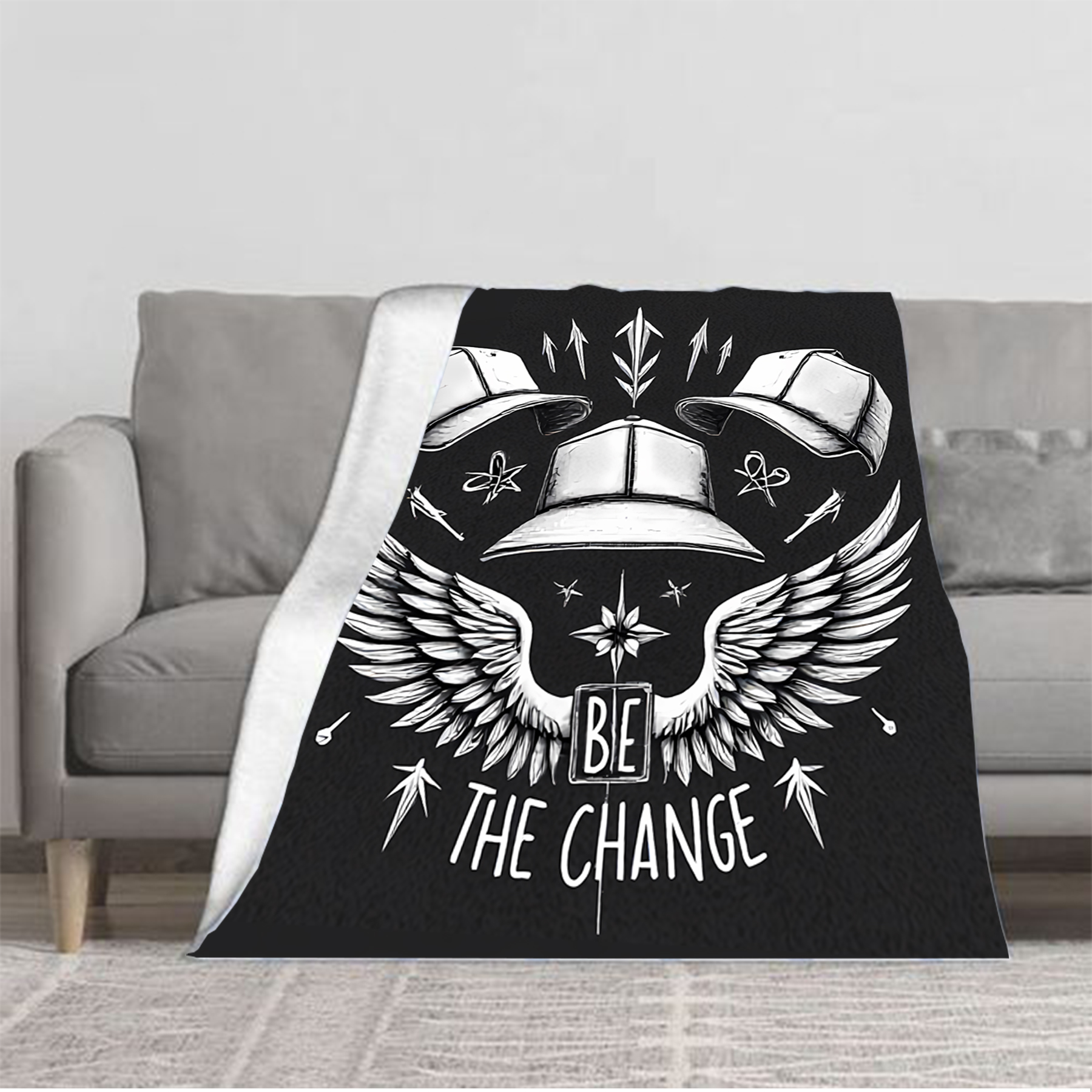 Durable Soft and Warm Flannel Blanket - Cozy Design with Stylish Hat ...
