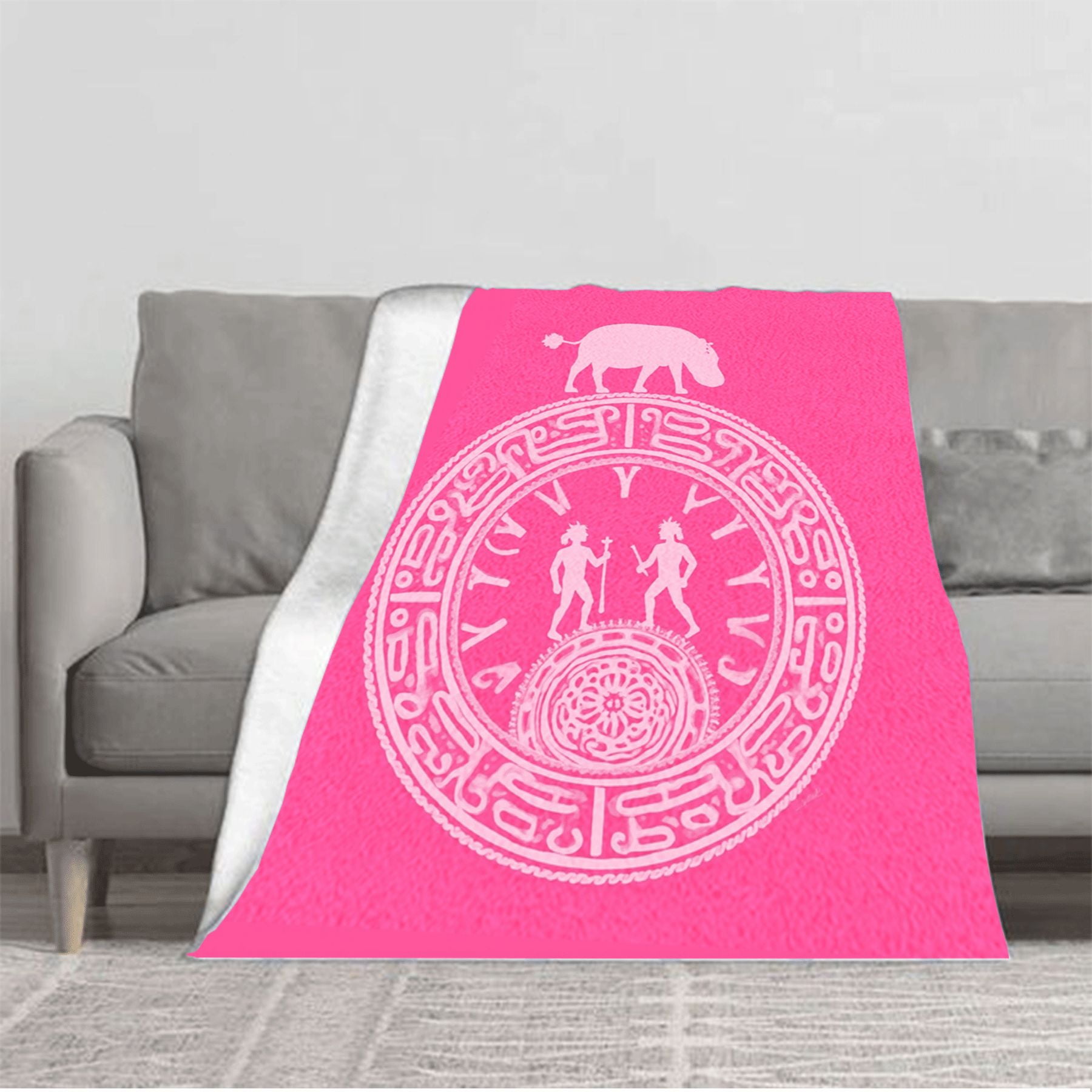 Durable Soft & Warm Flannel Blanket - Cozy Design with Intricate ...