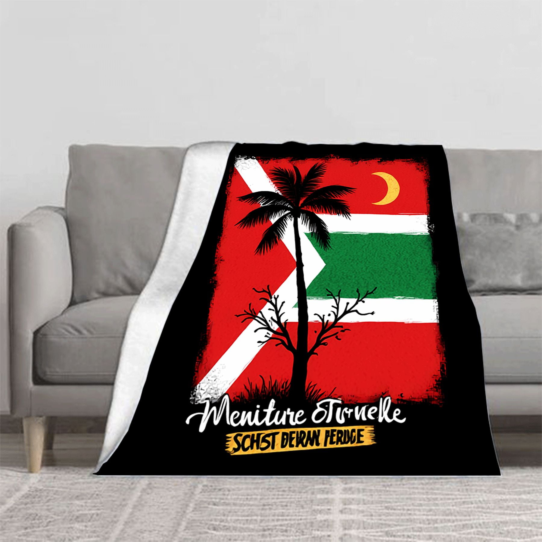 Durable Soft & Warm Flannel Blanket - Cozy Design with Stylish Flag ...