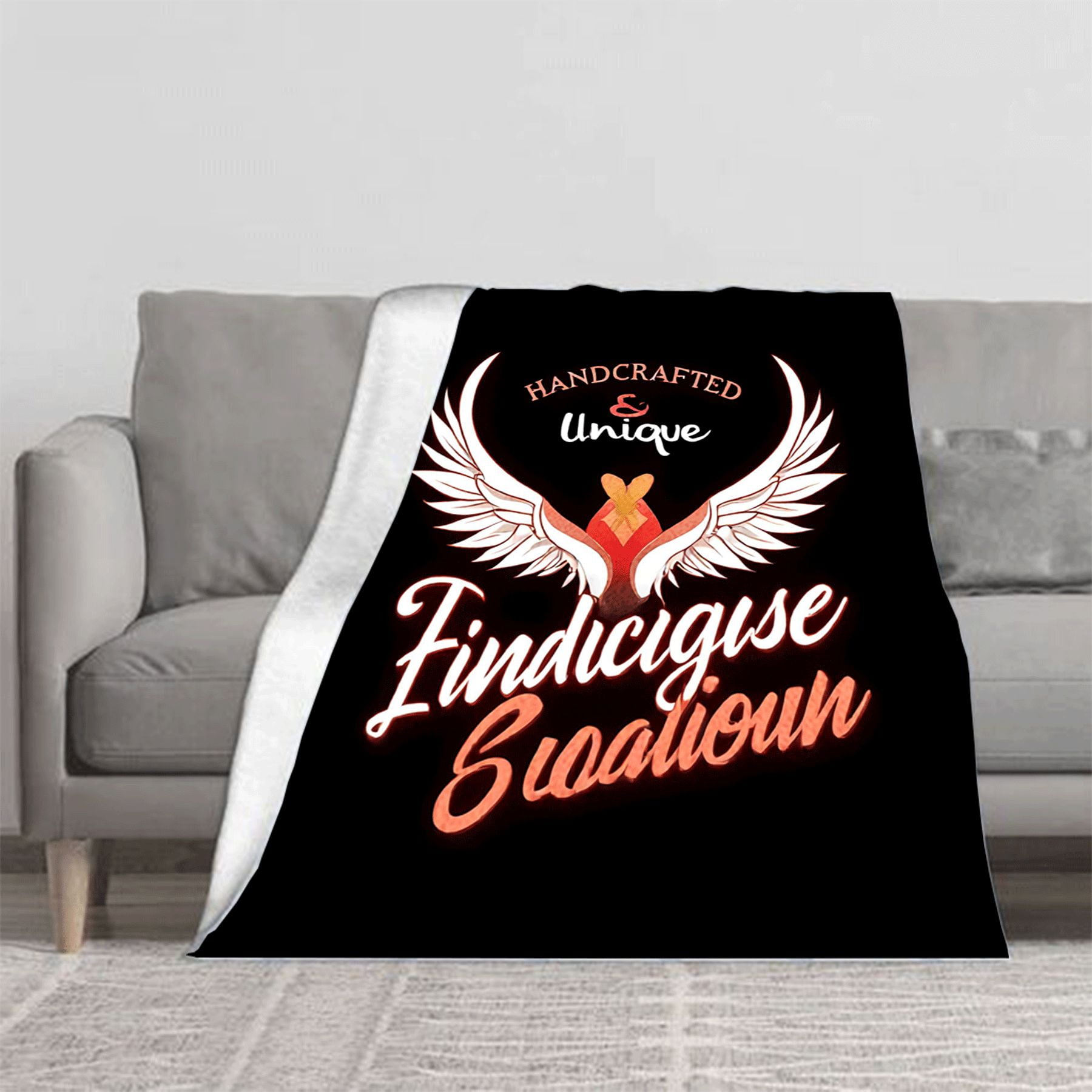 Durable Soft & Warm Flannel Blanket - Cozy Design with Unique Heart ...