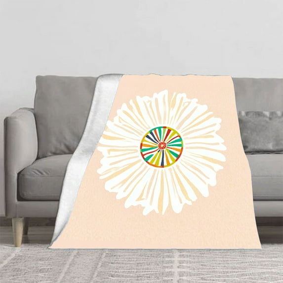 Durable Soft & Warm Flannel Blanket - Cozy Floral Design with ...