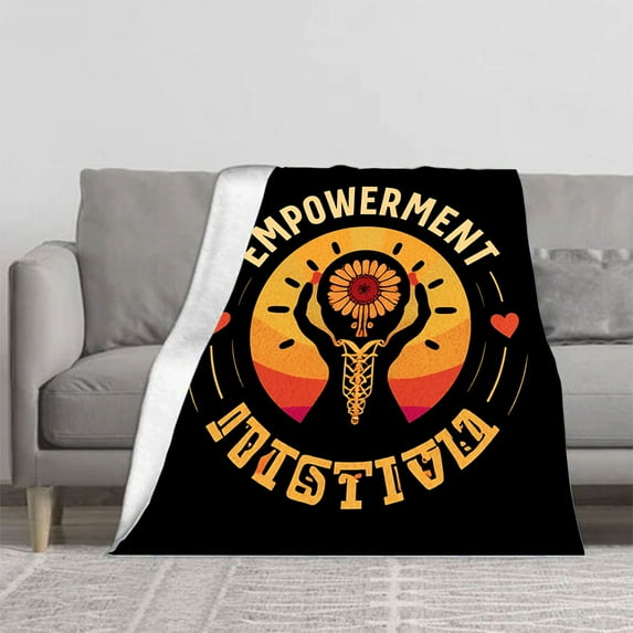 Durable Soft & Warm Flannel Blanket - Cozy Floral Design with Sunflower ...