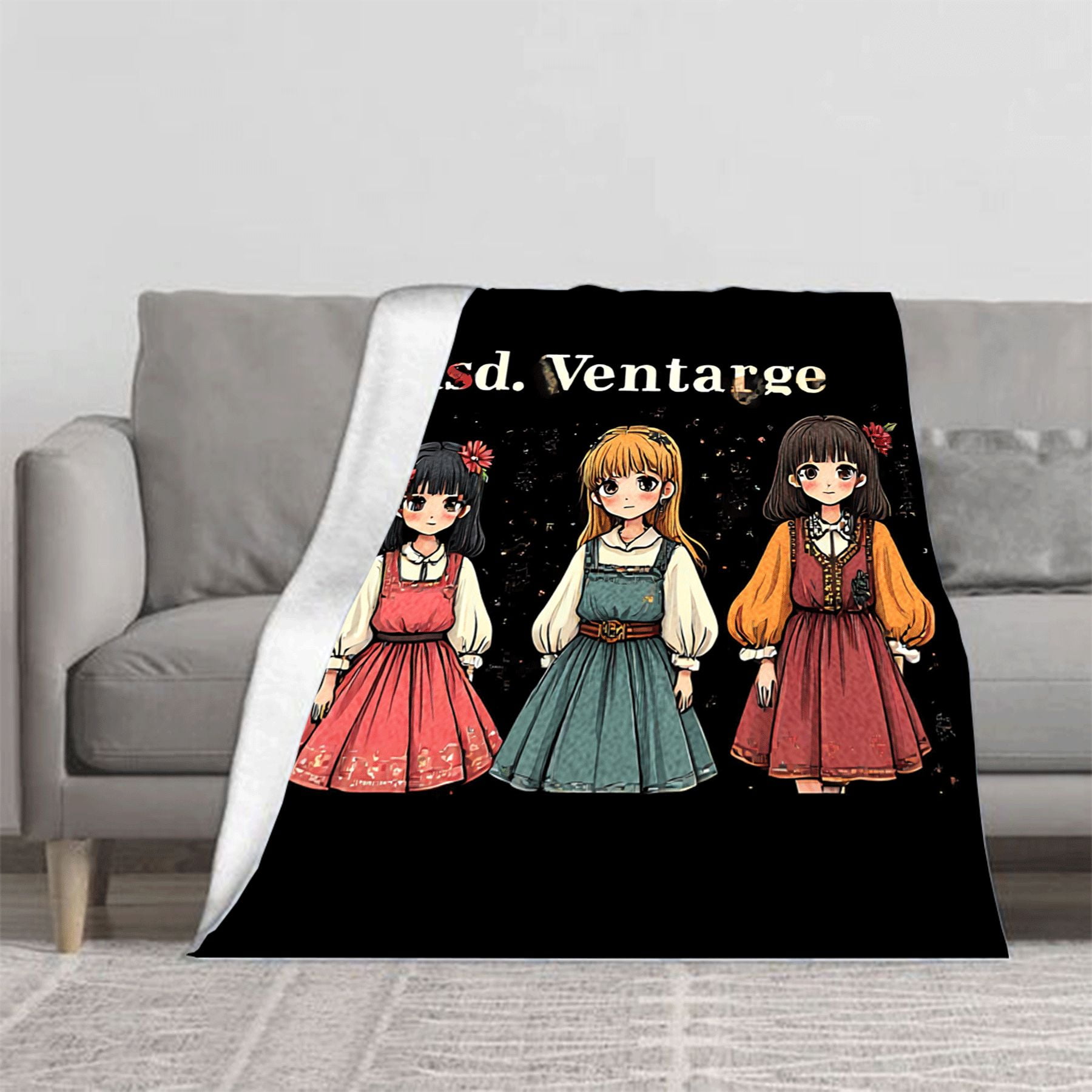 Durable Soft & Warm Flannel Blanket - Cozy Floral Patterned Throw for ...