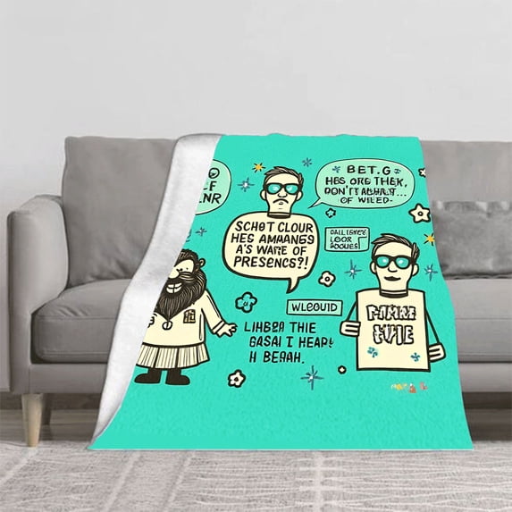 Durable Soft & Warm Flannel Blanket - Cozy Floral & Star Pattern Design ...