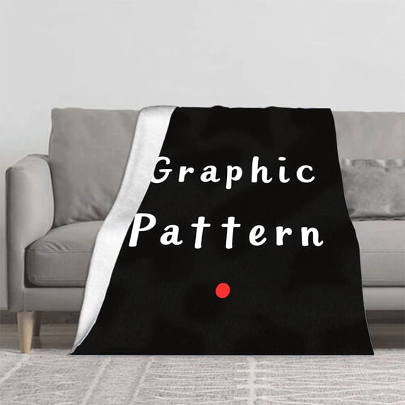Durable Soft & Warm Flannel Blanket - Cozy Graphic Pattern Design for ...