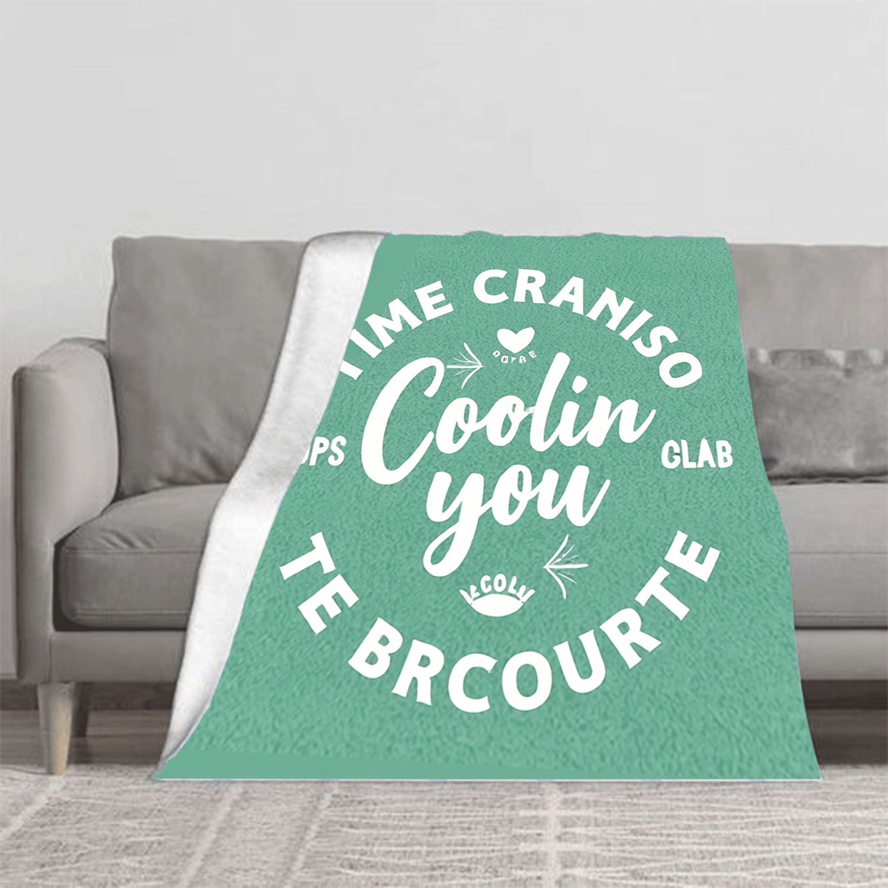 Durable Soft & Warm Flannel Blanket - Cozy Green Design with Stylish ...