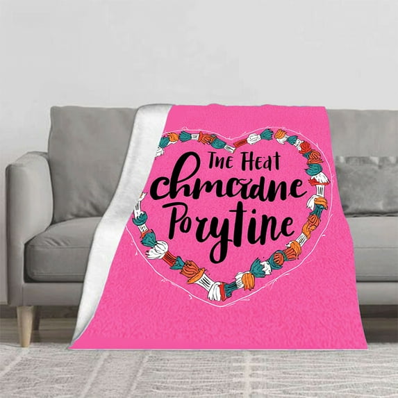 Durable Soft & Warm Flannel Blanket - Cozy Heart Pattern Design with ...