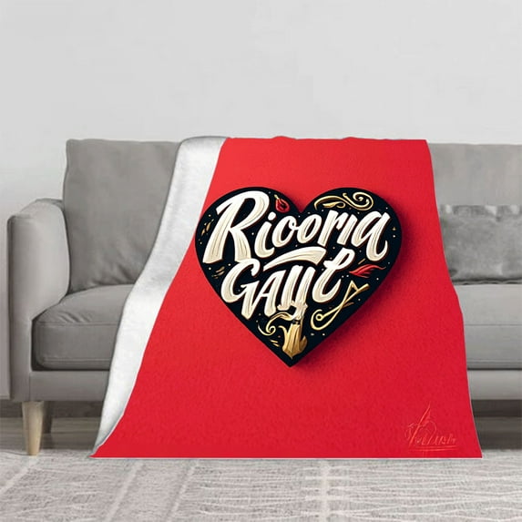 Durable Soft & Warm Flannel Blanket - Cozy Heart-Shaped Design with ...