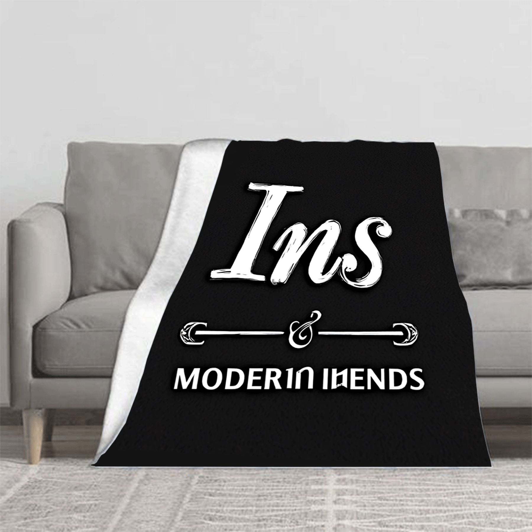 Durable Soft & Warm Flannel Blanket - Cozy Minimalist Design for Sofa ...